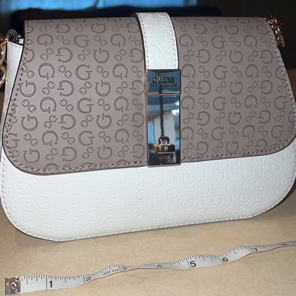 Guess | Bags | Guess Bag White And Brown Details | Poshmark
